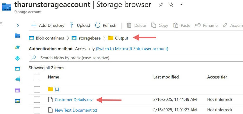 Create Storage Account And Move Files Using Adf Activity